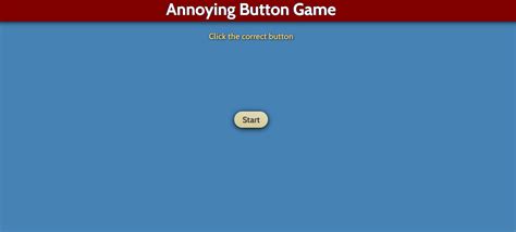 annoying button game using html and css in javascript with source code