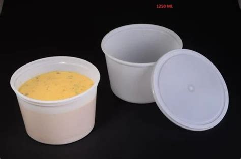 1250 Ml Round Plastic Container At ₹ 6 Piece Plastic Round Container