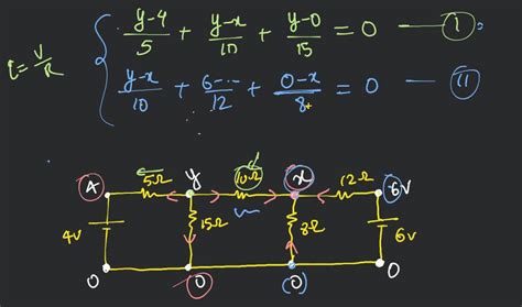 Find The Value Of Current Flowing Through The 10Ω Resistor By Node Analys