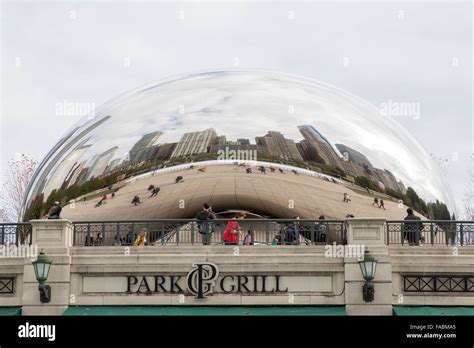 Mccormick Tribune Plaza And Ice Rink In Millennium Park Chicago