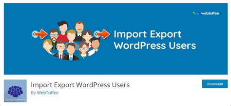how to export and import users on your wordpress website