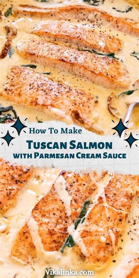 Tuscan Salmon With Parmesan Cream Sauce Artofit