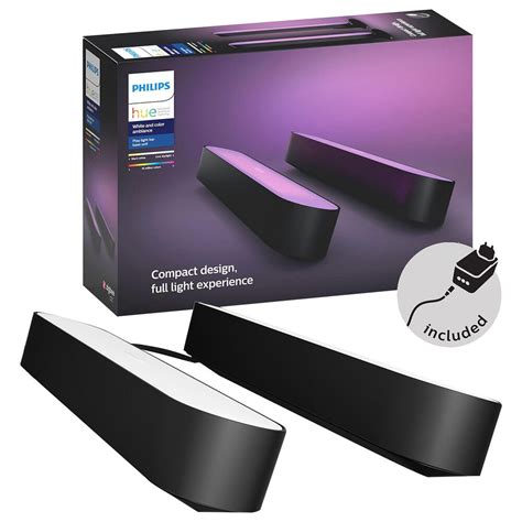 Philips Hue Play Light Bar Double Pack In Black Nebraska Furniture Mart