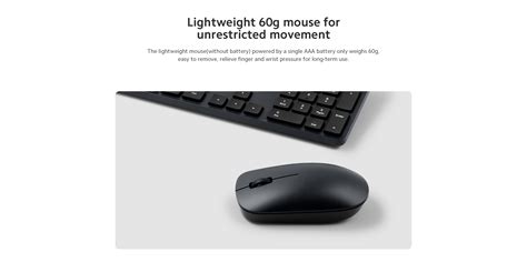 Xiaomi Wireless Keyboard And Mouse Combo Shopee Singapore