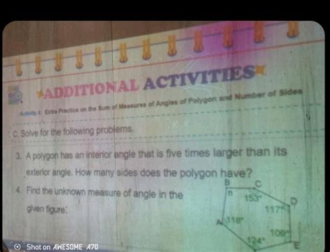 ADDITIONAL ACTIVITIES Activty 4 Extre StudyX