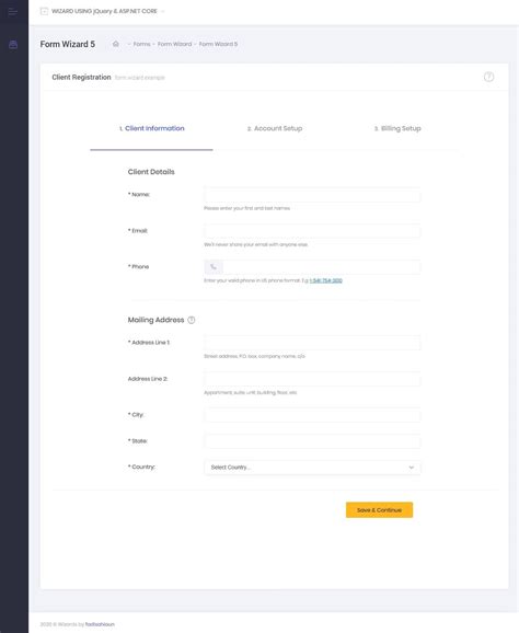 Wizard Using ASP NET Core By Fadisahioun Codester