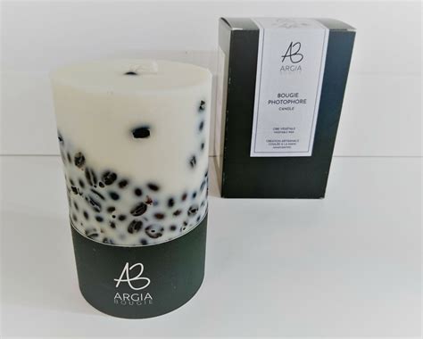 Bougie photophore parfum COTON décor grains de café Bougies leffetmersoustons