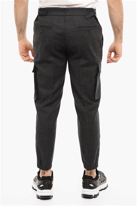 Neil Barrett Cotton Skinny Fit Cargo Pants Men Glamood Outlet