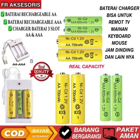Jual Dekstop Charger Baterai A A USB Charger Baterai Isi Ulang Slot AAA Shopee Indonesia