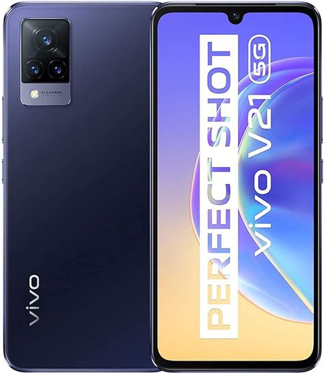 vivo V21 5G Dusk Blue 8 128 Go écran AMOLED appareil photo 64 MP