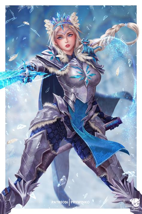Frozen Knight Elsa By Prywinko On Deviantart