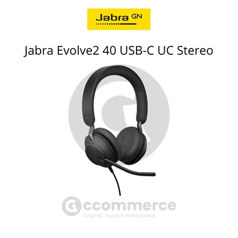 Jabra Evolve Usb C Uc Stereo Accommerce