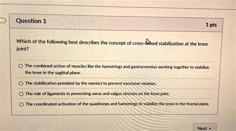 Question 1 1 Pts Which Of The Following Best Describes The Concept Of