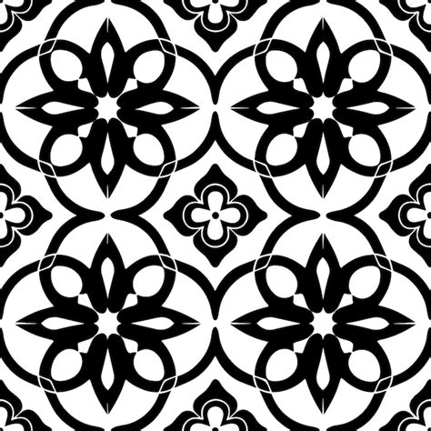 Premium Vector Black And White Geometric Tesselation Seamless Repeat