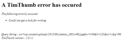 Hướng dẫn sửa lỗi A TimThumb error has occured trong wordpress VN4U