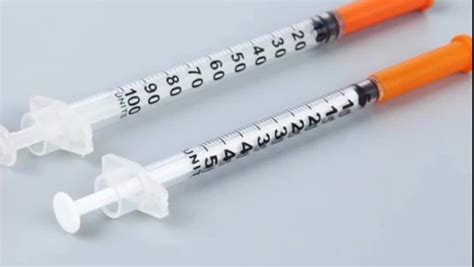 Disposable Orange Cap Insulin Syringe With Needle Buy Orange Cap