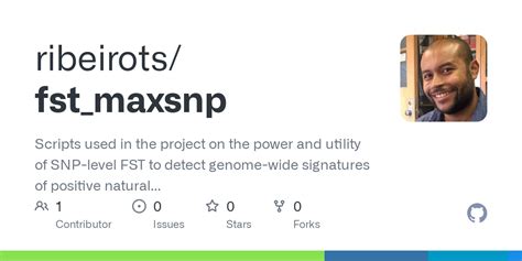 GitHub Ribeirots Fst Maxsnp Scripts Used In The Project On The Power