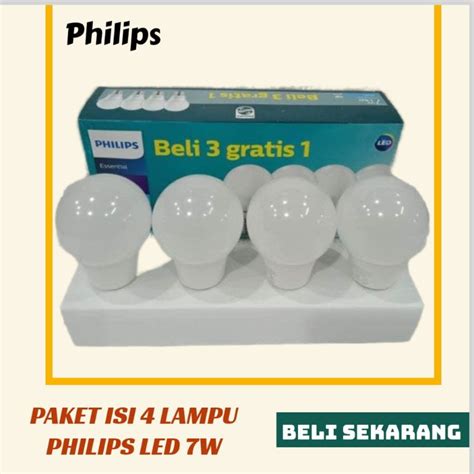 Jual Paket Isi Lampu Philips Led W Bundling Multipack Shopee Indonesia