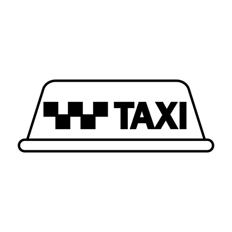 Taxi Icon Taxi Service Illustration Sign Transportation Of