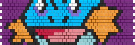Mudkip Face Peyote Cuff Pokemon Bead Pattern Peyote Bead Patterns Characters Bead Patterns