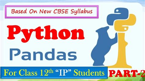 Python Pandas Part Pivot Table Class Th CBSE Free Online Tutorial Exam