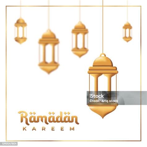 라마단 카렘 벡터 카드 3d 황금 금속 랜턴 라마단 카렘 광고 전단지 초대장 인사말 카드 이슬람 배경 벡터 일러스트 레이 션 0명에 대한 스톡 벡터 아트 및 기타 이미지