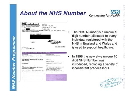 Nhs Number Programme