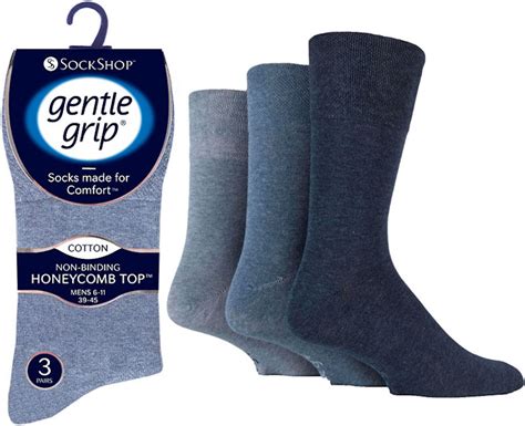 Wholesale Somrg53h3blu Mens Non Binding Loose Top Socks 5019041079314
