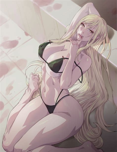 Rule 34 Arttoru Bakemonogatari Bikini Hourglass Figure Huge Breasts Kiss Shot Acerola Orion