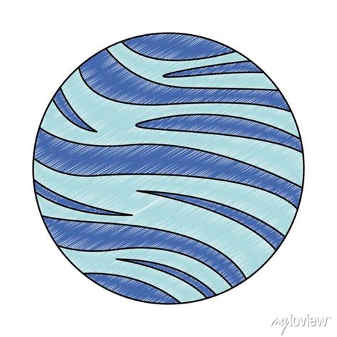 Neptune Planet Drawing
