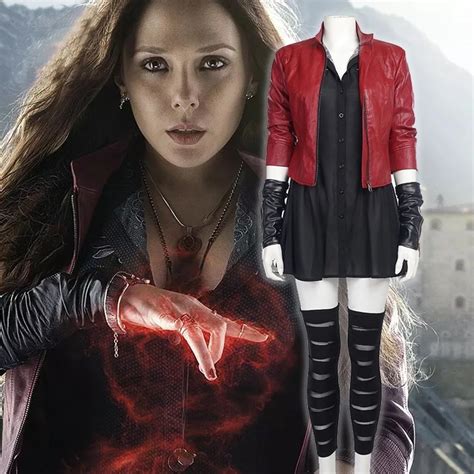 Disfraz Bruja Escarlata Marvel Vengadores Cosplay Adolescent 4 999