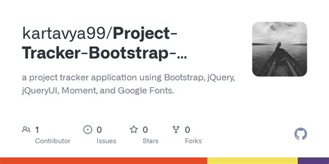 Github Kartavya99project Tracker Bootstrap Jquery And Jqueryui A