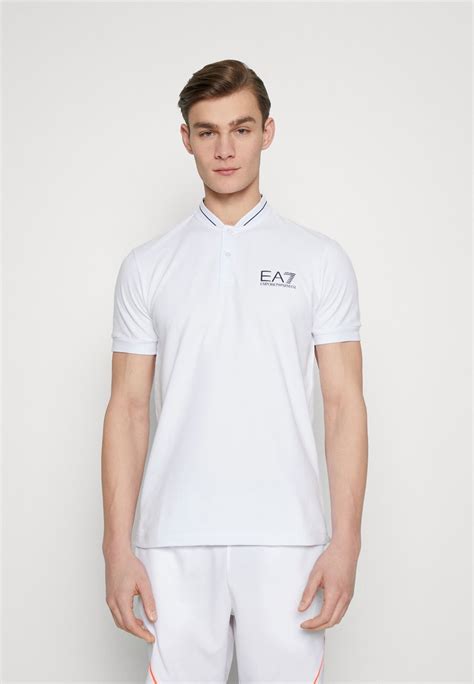 Ea7 Emporio Armani Tennis Club Serafino Poloshirt Whitewit