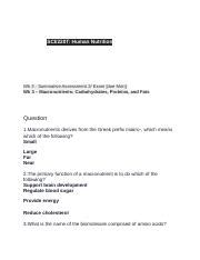 Wk 3 Summative Assessment 2 Exam Due Mon Docx SCI 220T Human
