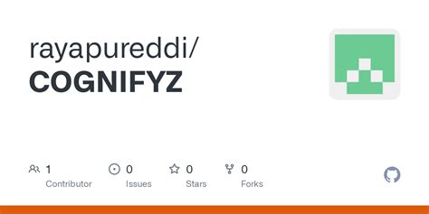 GitHub Rayapureddi COGNIFYZ
