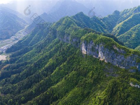 湖南张家界天门山景区航拍摄影图图片 包图网企业站