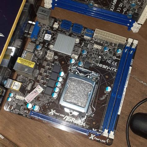 Jual Asrock H61MV ITX Mobo Mini ITX Soket 1155 Ivybridge Support I7