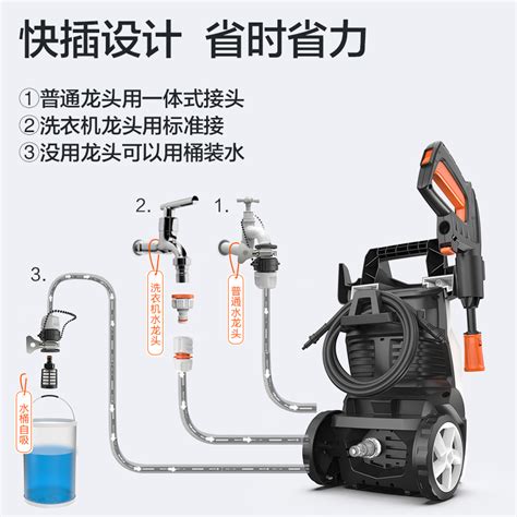 绿田超高压大功率卷管洗车机家用220V刷车神器全自动清洗机水泵枪 虎窝淘