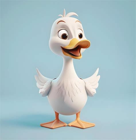 Fun Duck Illustration Premium Ai Generated Image
