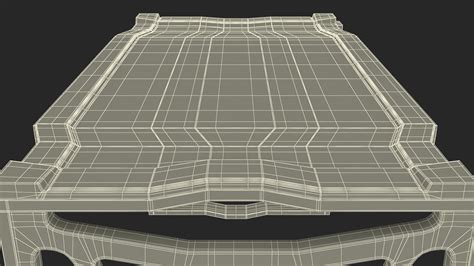 Sci Fi Table Orange 3d Model 24 3ds Blend C4d Fbx Max Ma Lxo