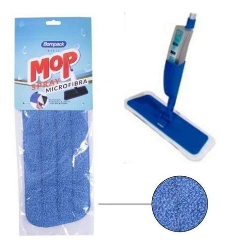 Refil Mop Limpeza Lavável E Removível Para Rodo Spray Plus MercadoLivre