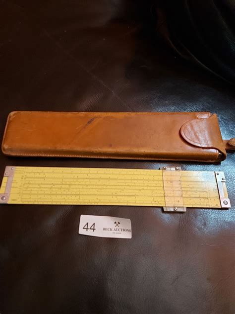 Vintage Pickett Slide Rule With Leather Case Model N4 Es Vector Type Log Beck Auctions Inc