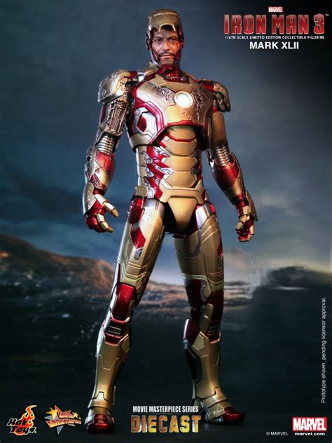 Iron Man 3 Hot Toys Iron Man Mark 42 Diecast Figure The Toyark News