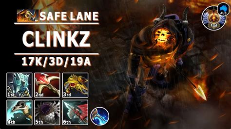 Clinkz Safe Lane Carry 7 32d Pos 1 Clinkz Play Dota 2 Immortal