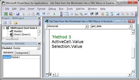 Get Data From The Worksheet Into A Macro In Excel TeachExcel Com