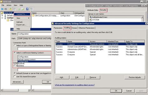 Configuring Sacl For Ad Objects