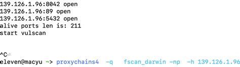 Mac 终端挂proxychains扫描会显示所有端口都开放 · Issue 88 · Shadow1ngfscan · Github