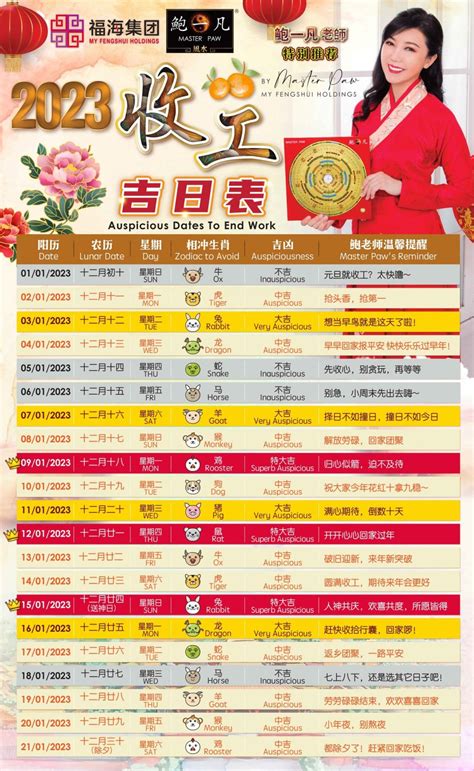 2023新年收工吉日 收工前必做这10件事 🧨一整年兴旺发🧧