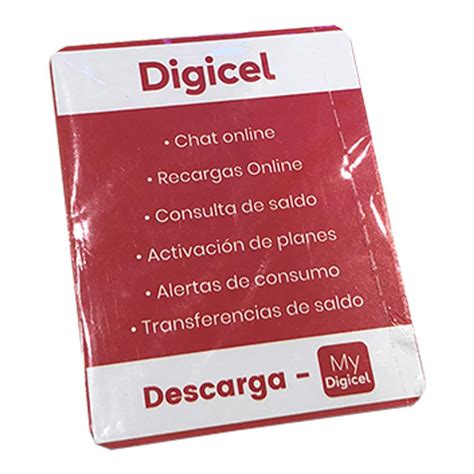Tarjeta Sim Card Digicel Prepago