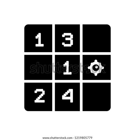 Vector Icon Minesweeper Stock Vector Royalty Free 1219805779